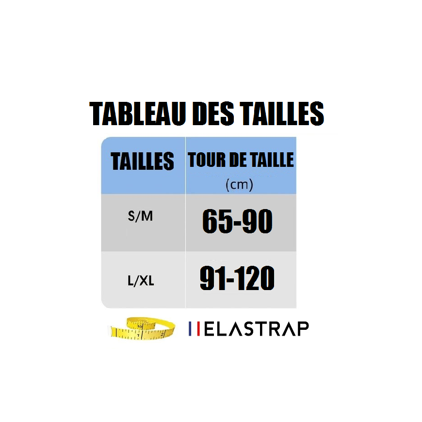 Ceinture dos souple - Bande de soutien dorsale - Maintien et compression