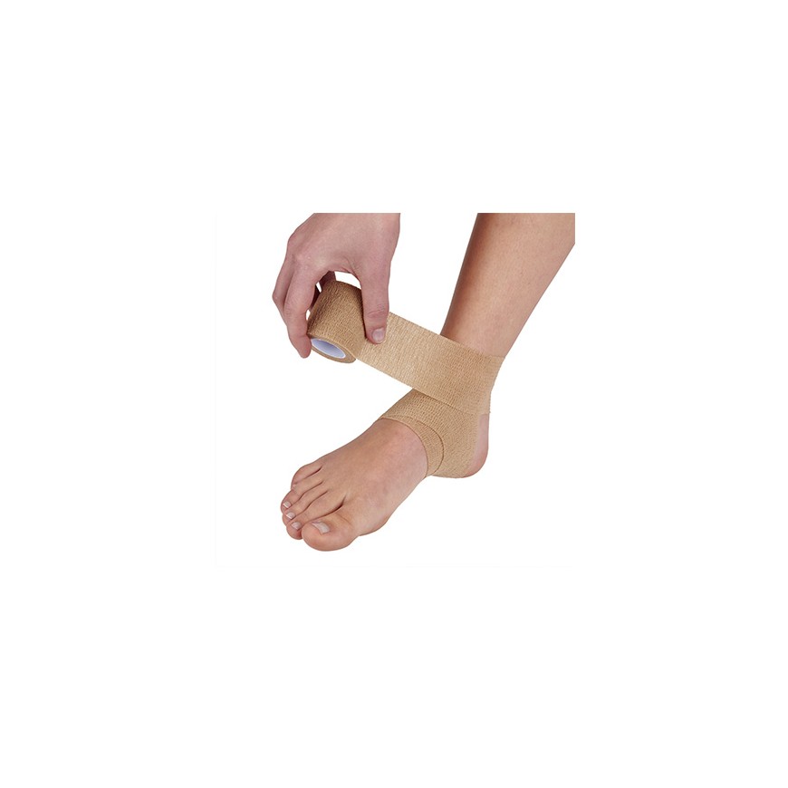 LOT 12 Bandes cohésives de contention - Chair - 7,5 cm x 4,5 m