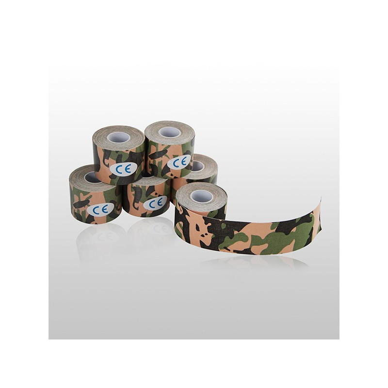 Rouleau Camouflage Kaki Bande de Taping Tape Strapping Sport Kinésiologique
