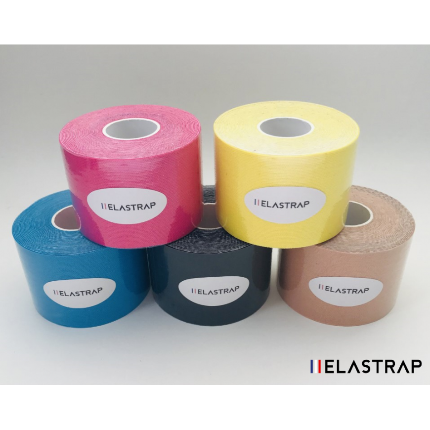 Lot de 12 Rouleaux Bandes de Taping Tape Strapping Sport Kinésiologique